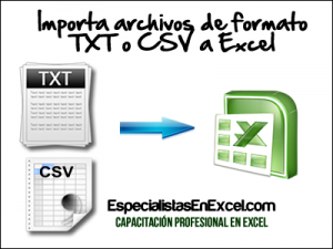 Importa archivos de formato TXT y CSV a Excel – Especialistas En Excel