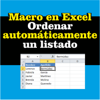 Ordenar automáticamente en Excel